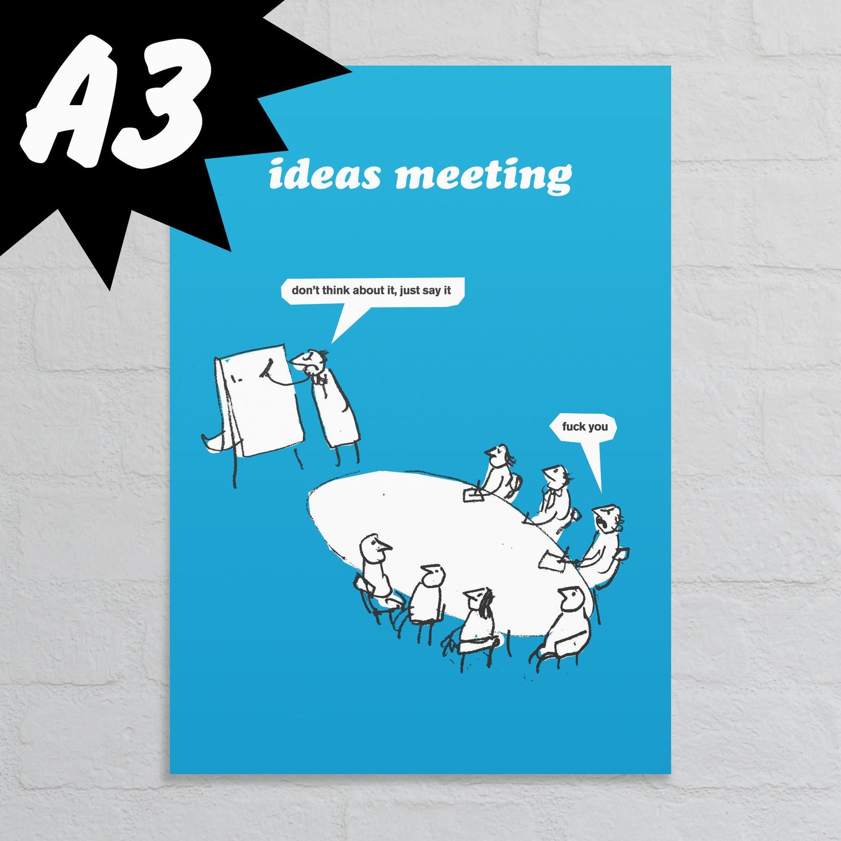 A3 Bespoke Cartoon Print – Modern Toss